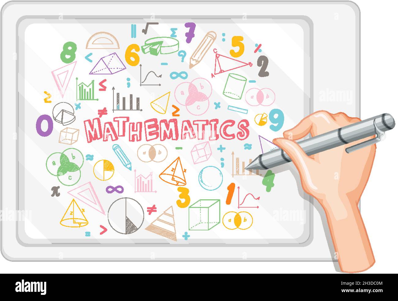 Doodle math formula with Mathematics font illustration Stock Vector ...