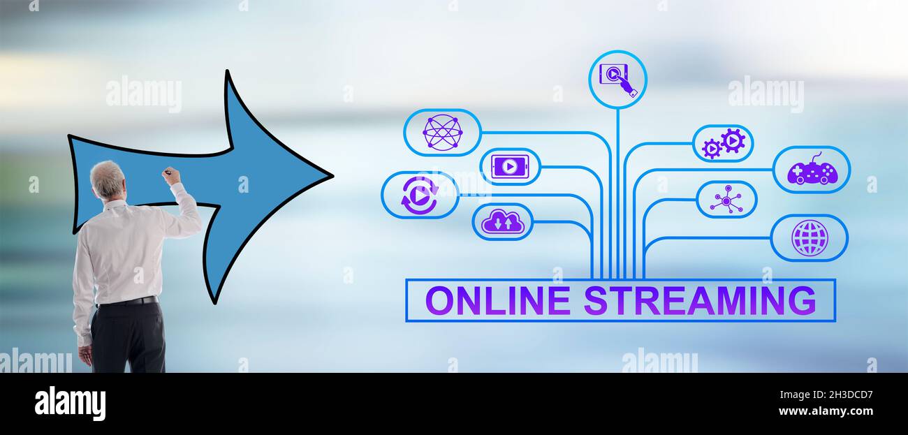 Video stream concept businessman hi-res stock photography and images ...