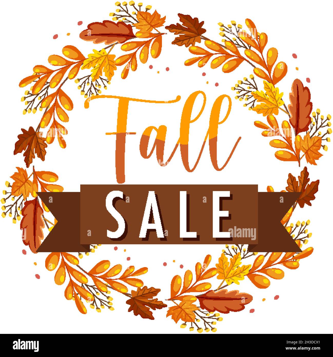 Fall sale banner template illustration Stock Vector Image & Art - Alamy