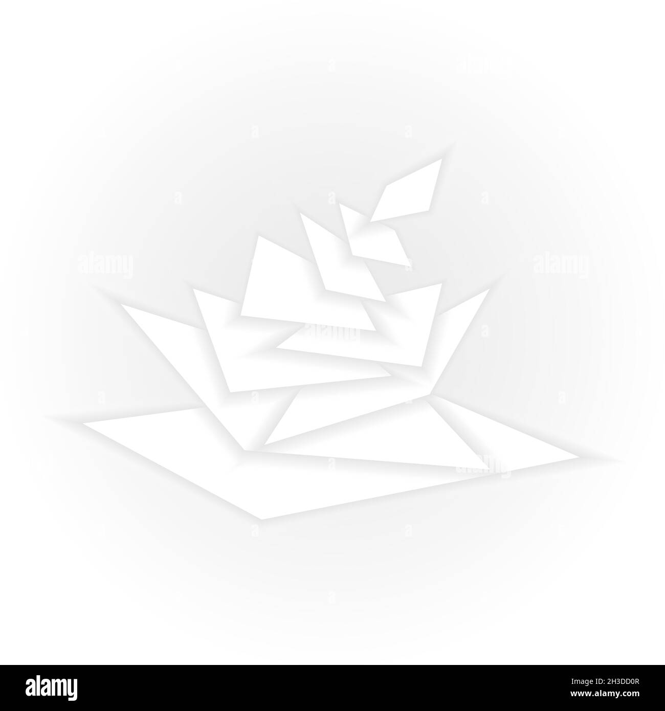 Flying blank paper sheet Stock Vector Images - Alamy