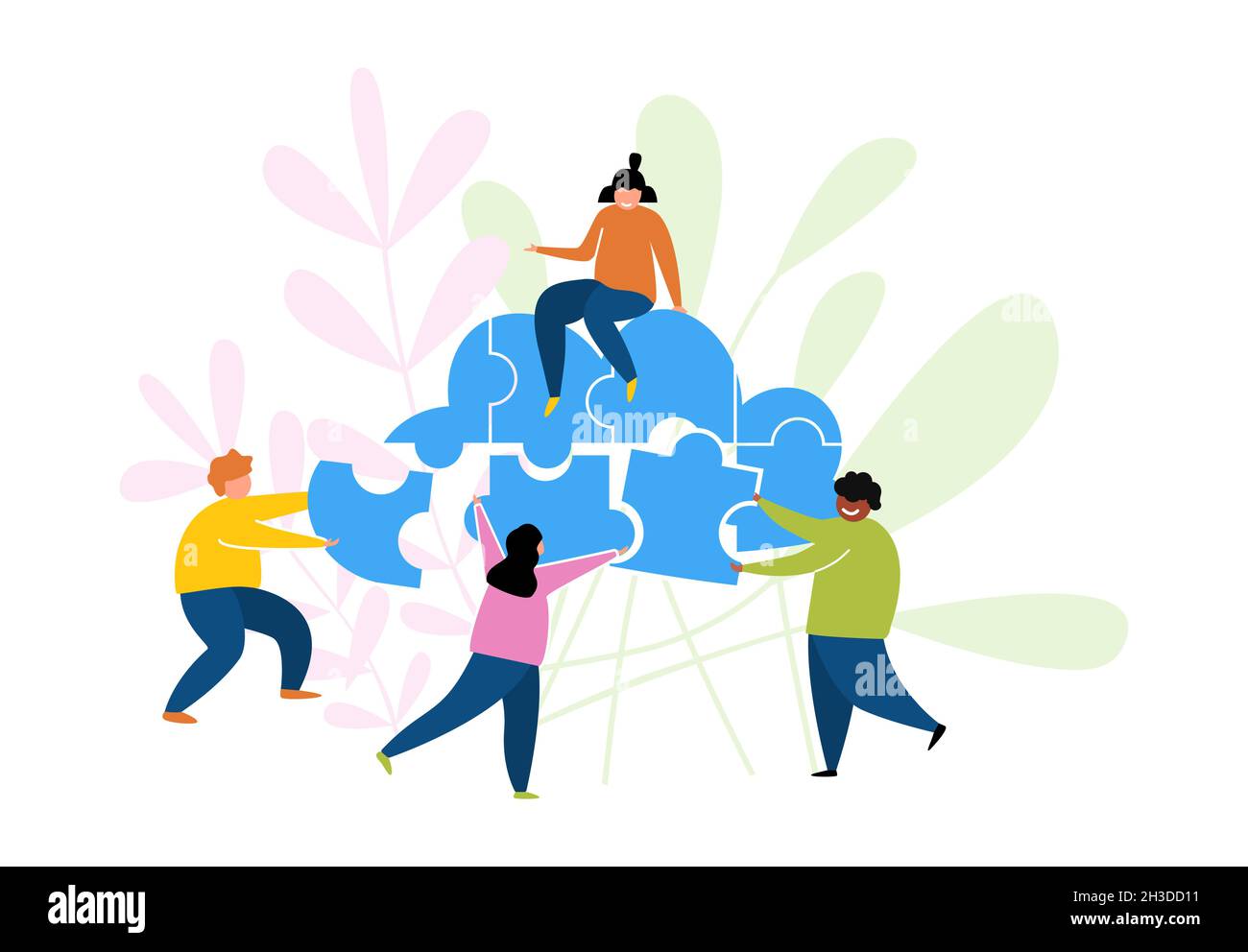 Puzzle or work on different parts of project. Scientific development ...