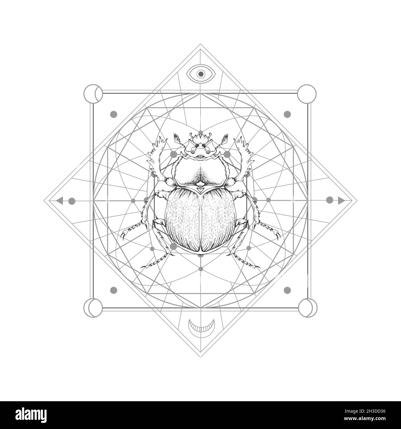 Egyptian scarab tattoo hi-res stock photography and images - Alamy