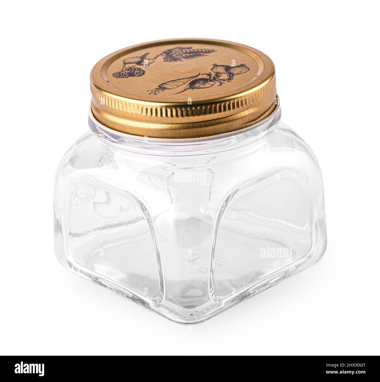 closed glass jar isolated on white background Stock Photo - Alamy