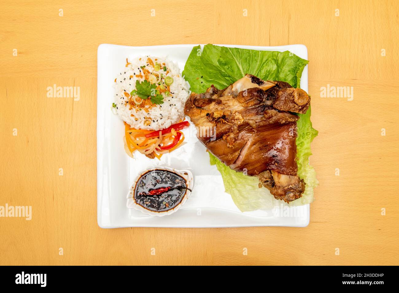 Filipino recipe for crispy pata, roasted pork knuckle with crispy skin ...