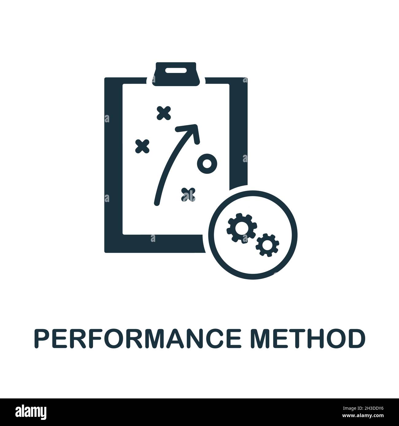 Performance Method icon. Monochrome sign from production management ... Performance Method icon. Monochrome sign from production management ...