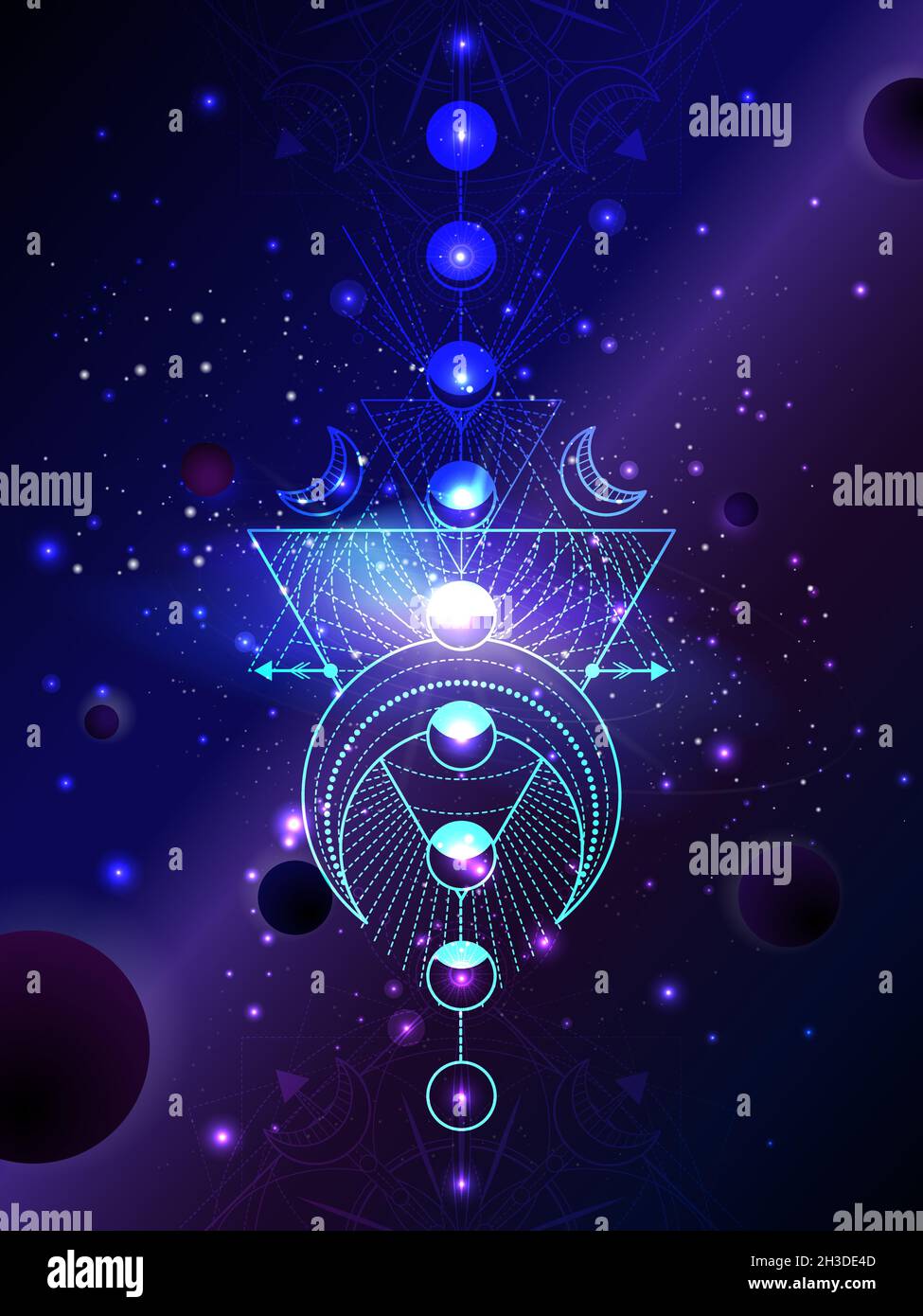 Eternal blue sky Stock Vector Images - Alamy