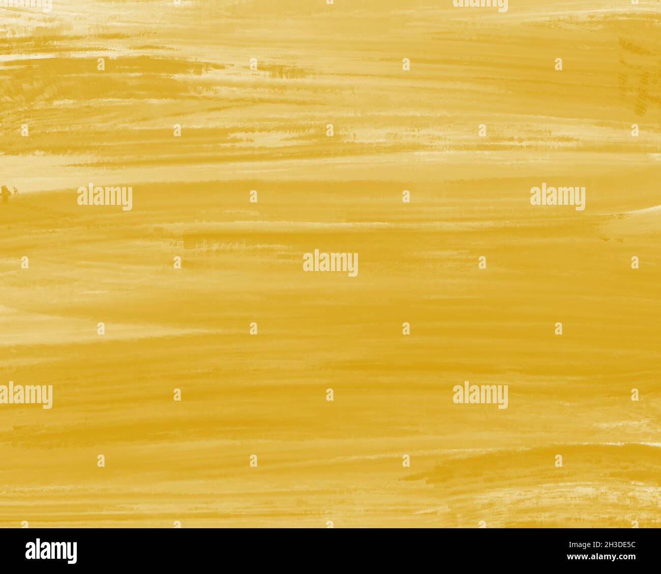 Abstract yellow background with dry brush paint stripes, yellow colored ...