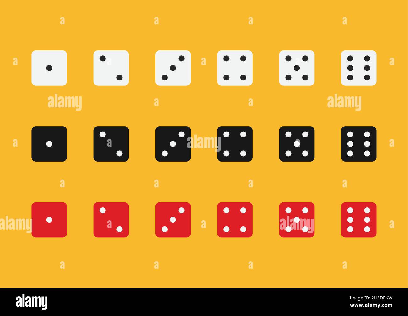 Number from gambling dice Stock Vector Images - Alamy