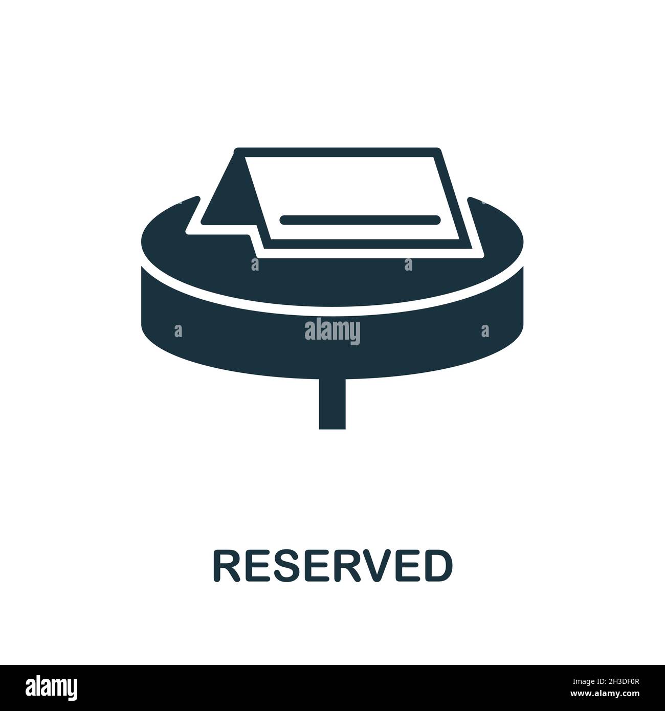 Reserved sign table Stock Vector Images - Alamy