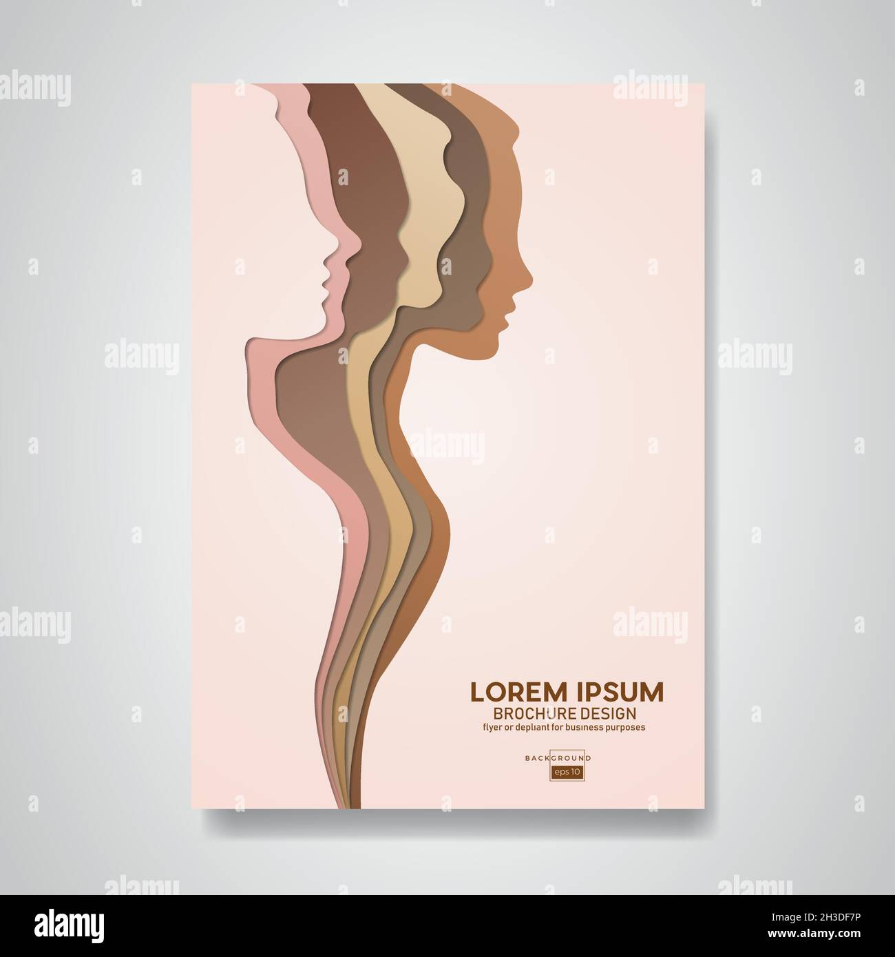 Evolution and change of a woman.Concept of body care. Vector background ...