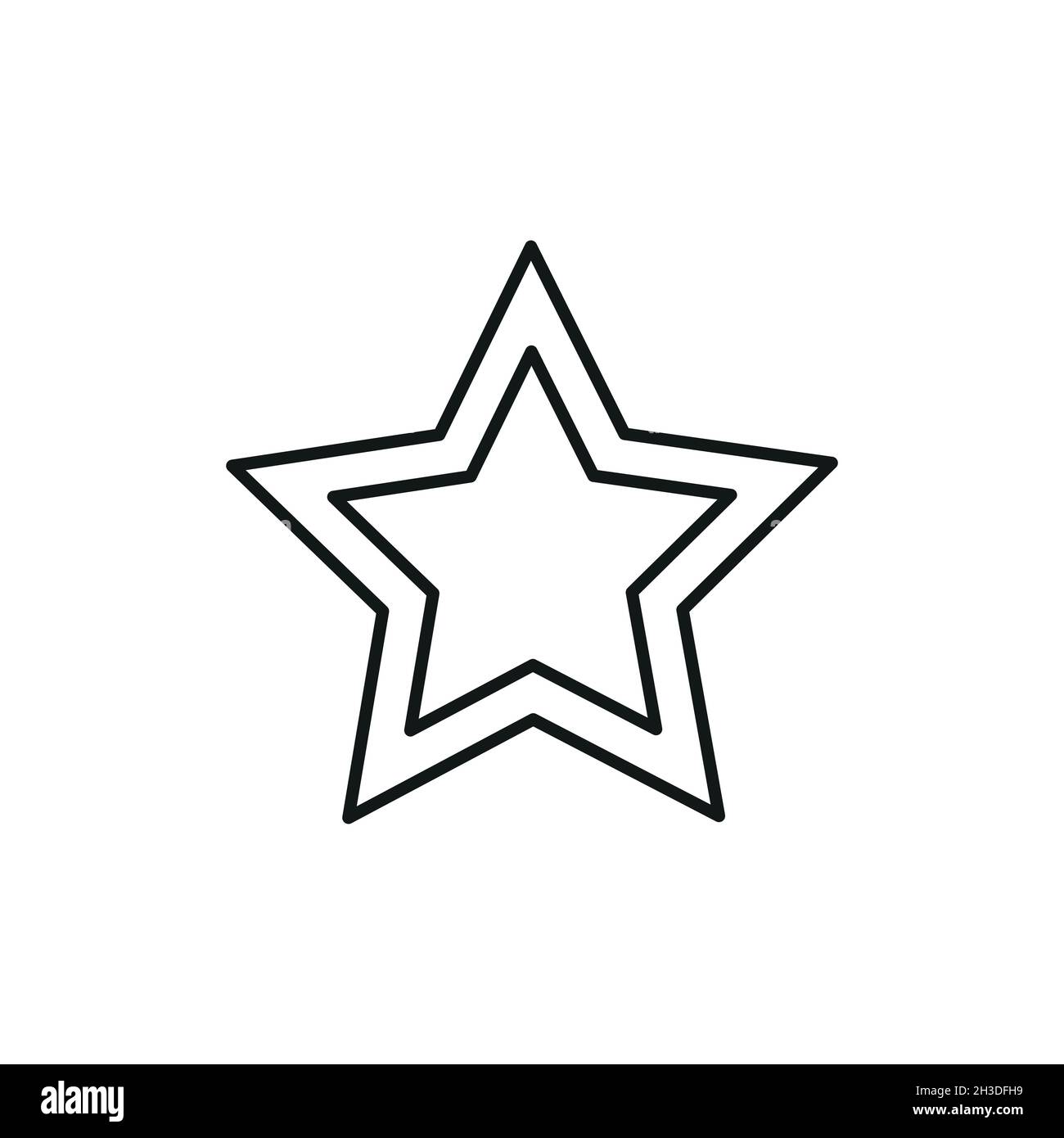 Star Vector Outline