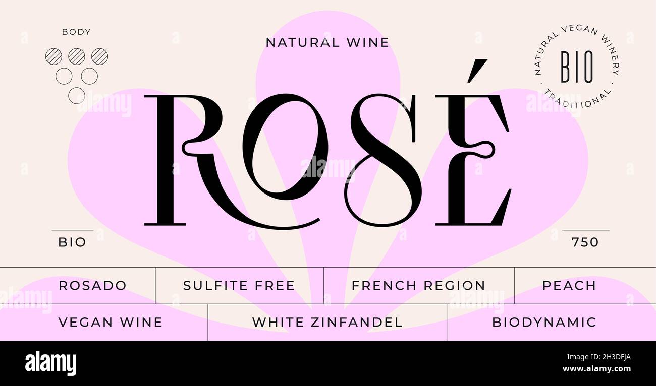 Minimal Label. Set of modern wine tag, label for brand, logo, sticker ...