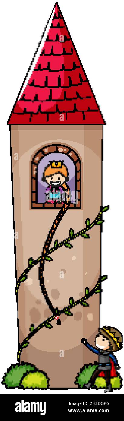 Rapunzel illustration hi-res stock photography and images - Alamy