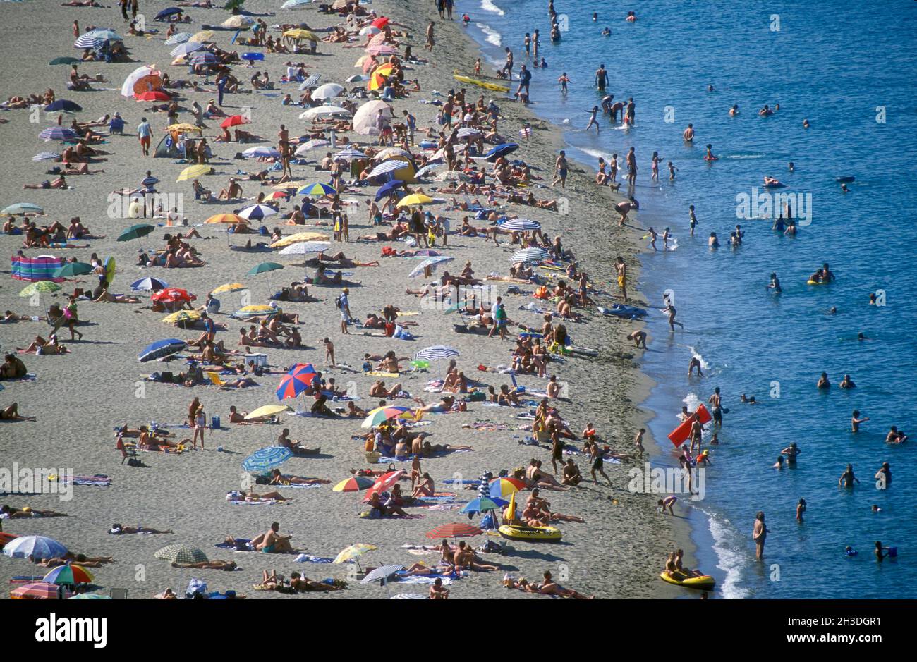 FRANCE; PYRENEES-ORIENTALES (66) AERIAL VIEW OF ARGELES-BEACH Stock ...
