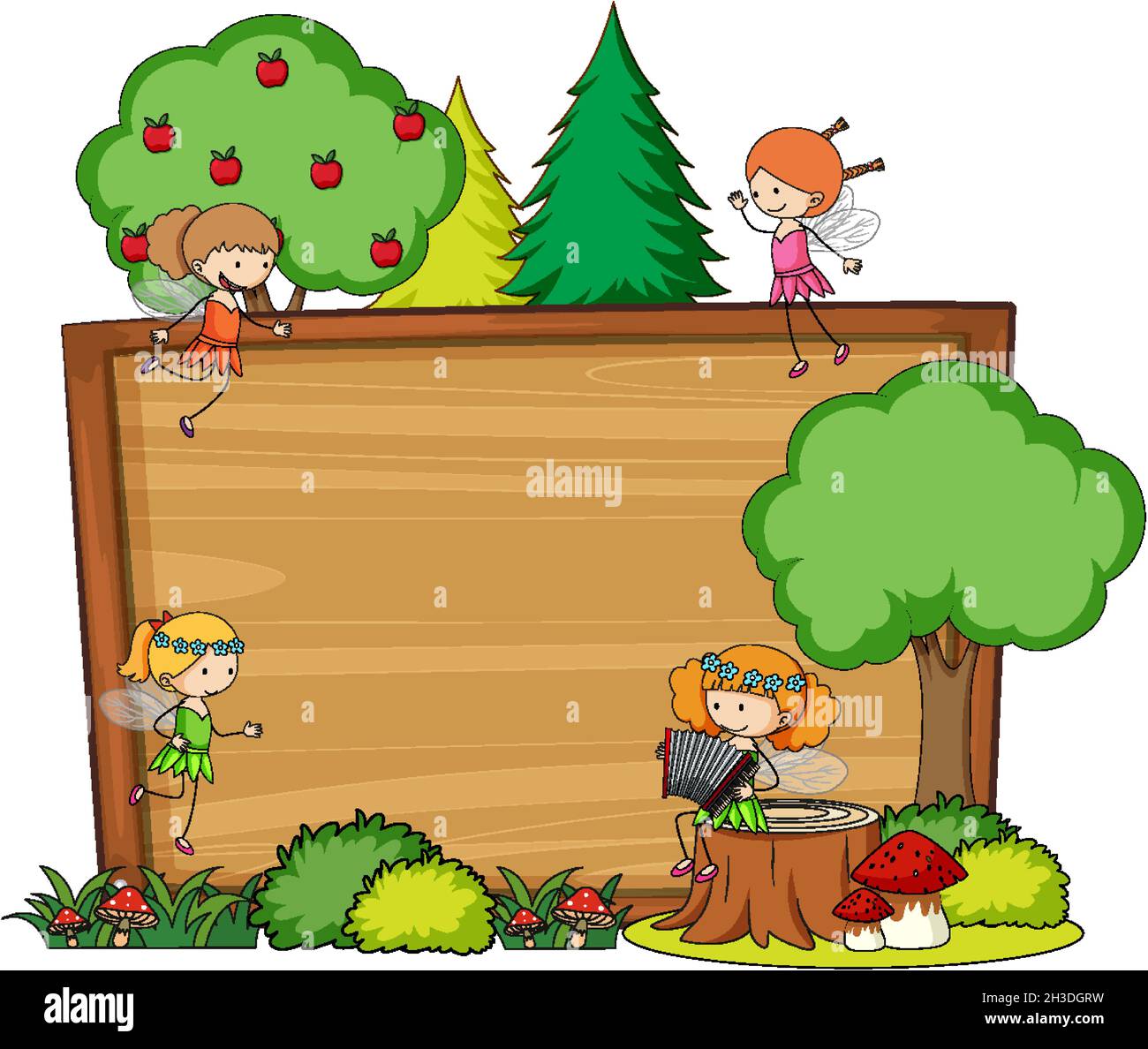 Fairy tale banner template illustration Stock Vector Image & Art - Alamy