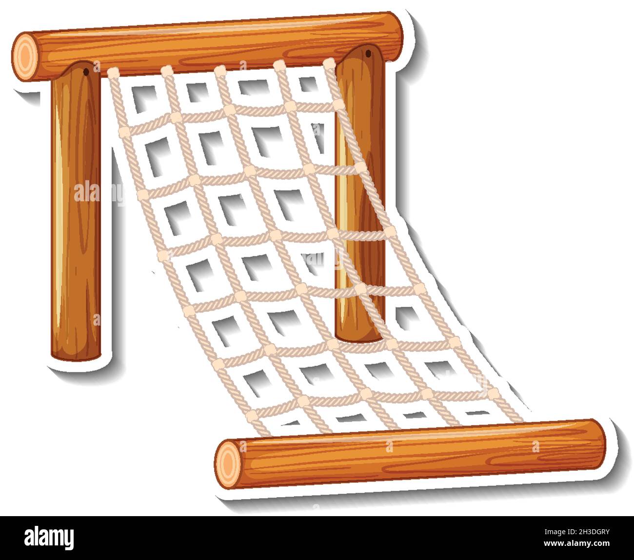 Playground climbing net on white background illustration Stock Vector ...