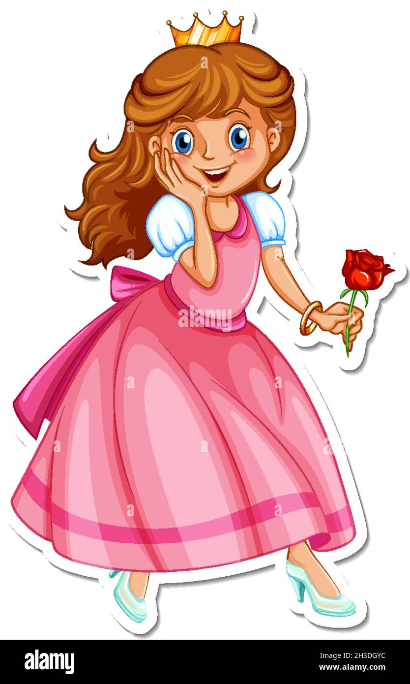 Cartoon Beautiful Princess