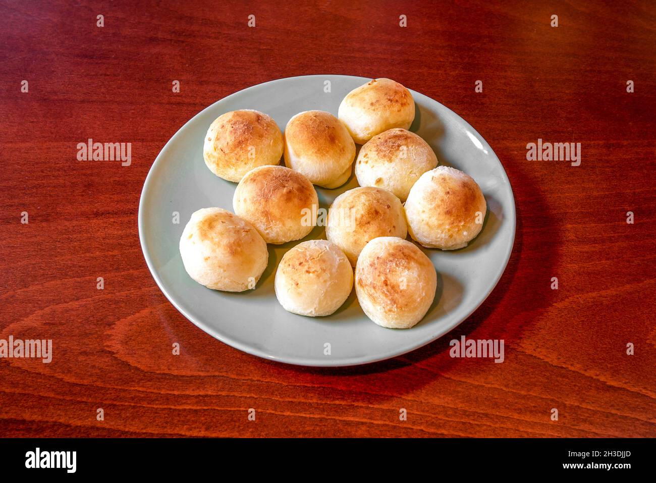 Stone Oven Toasted Cheese Bread Balls Stock Photo - Alamy