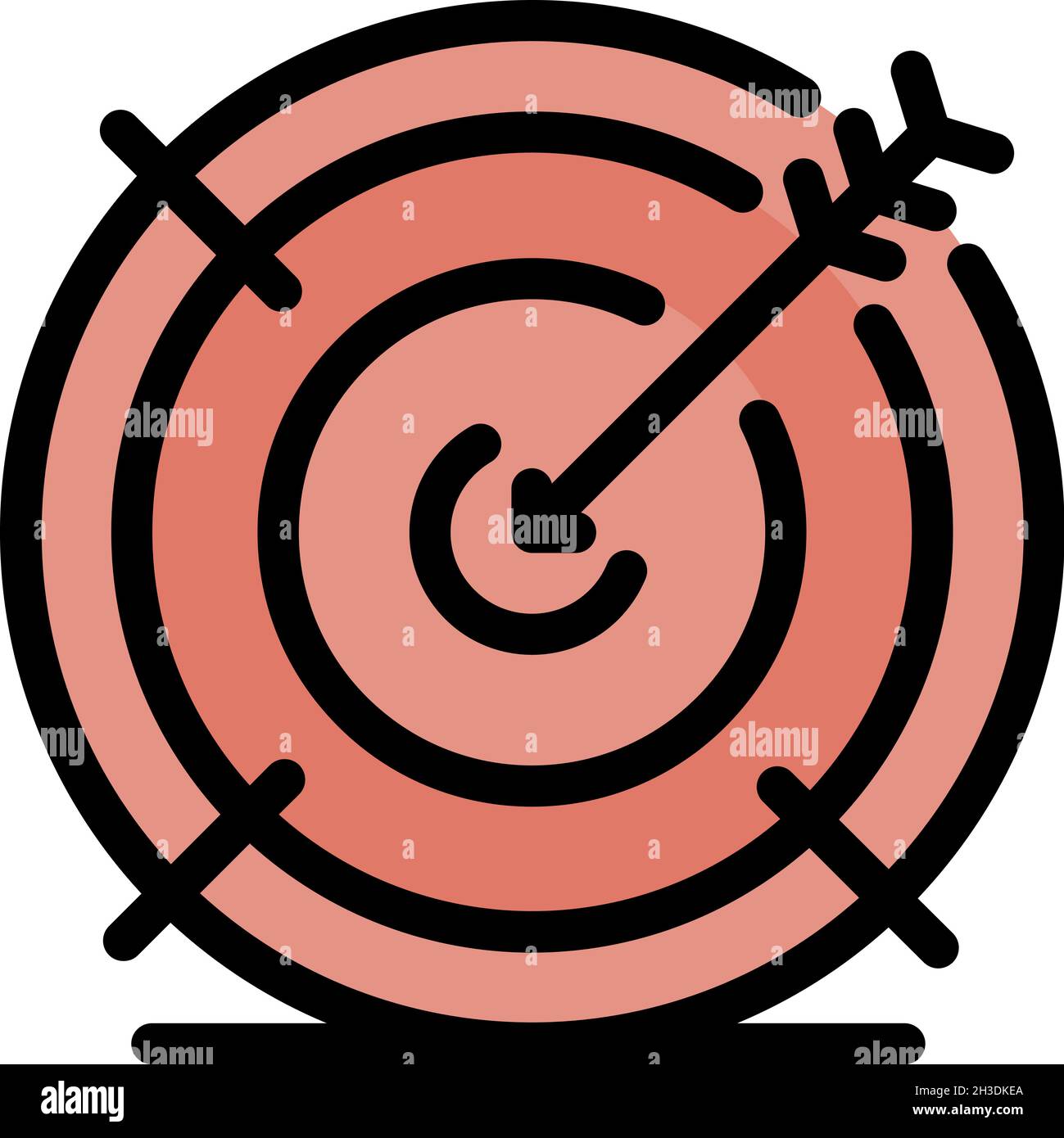 Target reached icon Cut Out Stock Images & Pictures - Alamy