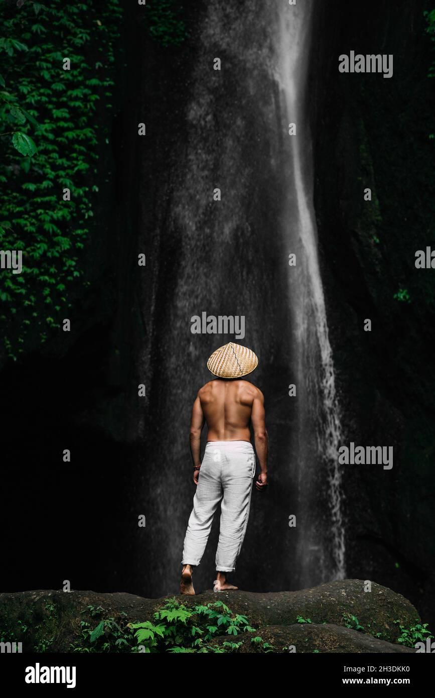 Back of a waterfall hi-res stock photography and images - Alamy