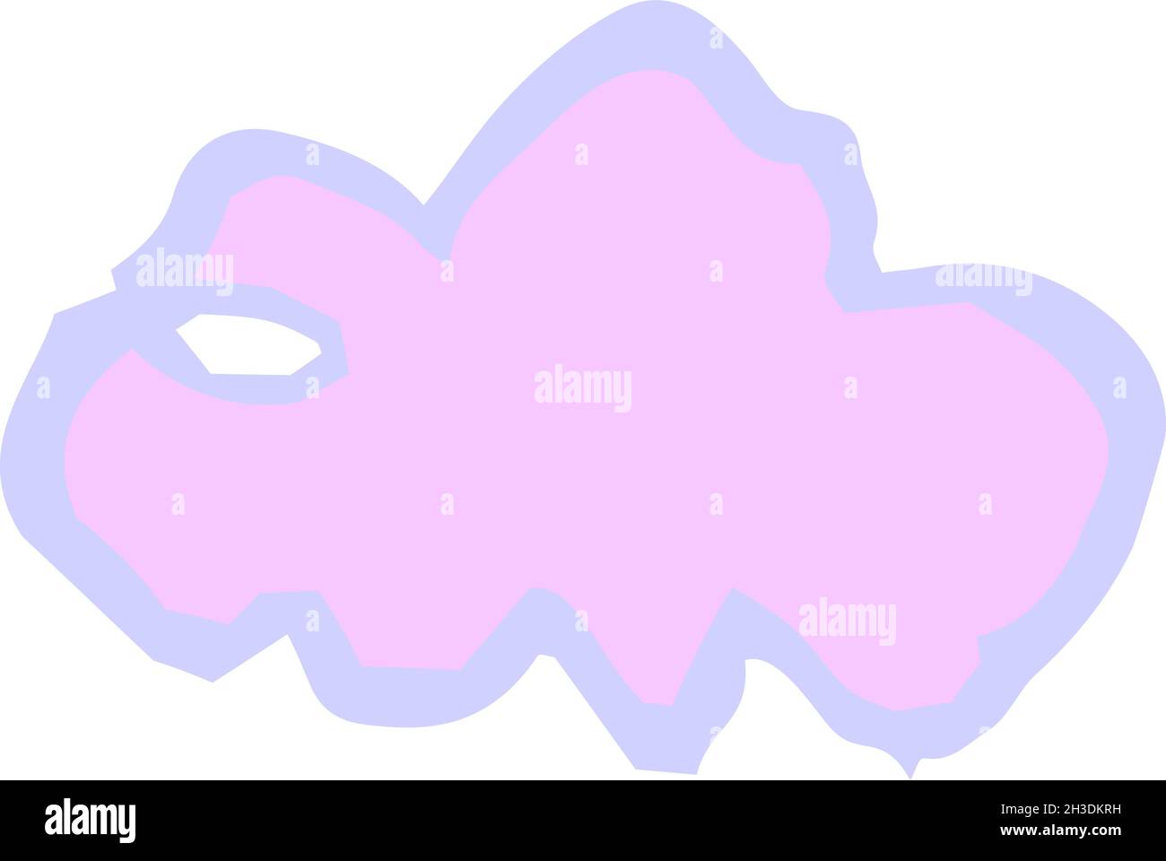 This is a illustration of Cloud graffiti drawn by a child Stock Vector ...