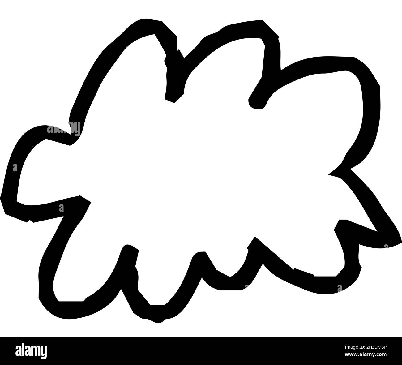 This is a illustration of Cloud graffiti drawn by a child Stock Vector ...