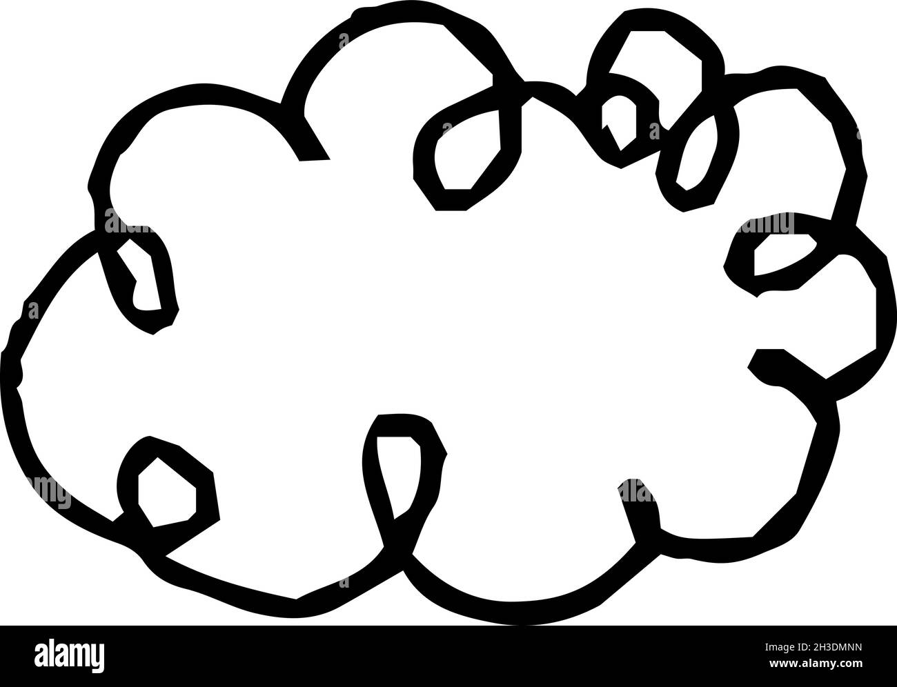This is a illustration of Cloud graffiti drawn by a child Stock Vector ...
