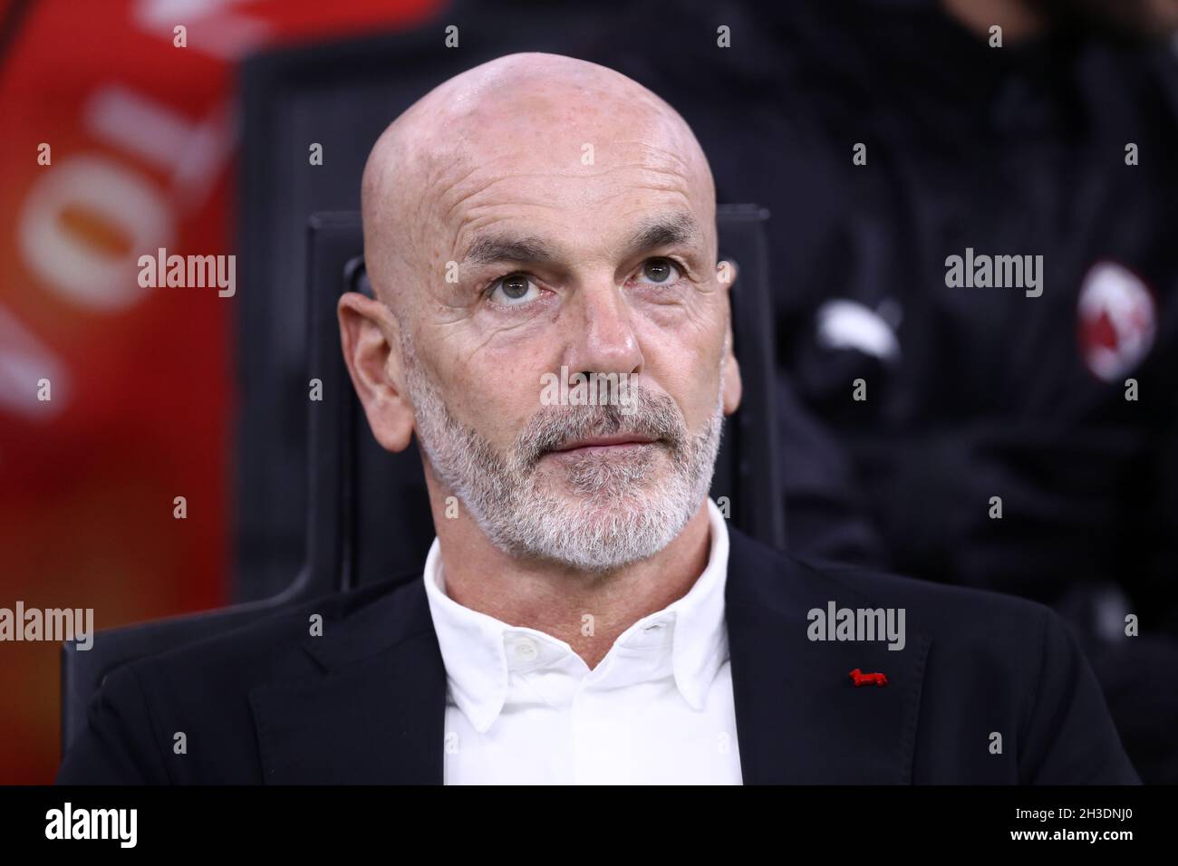 Stefano Pioli, head coach of Ac Milan, looks on during the Serie A ...