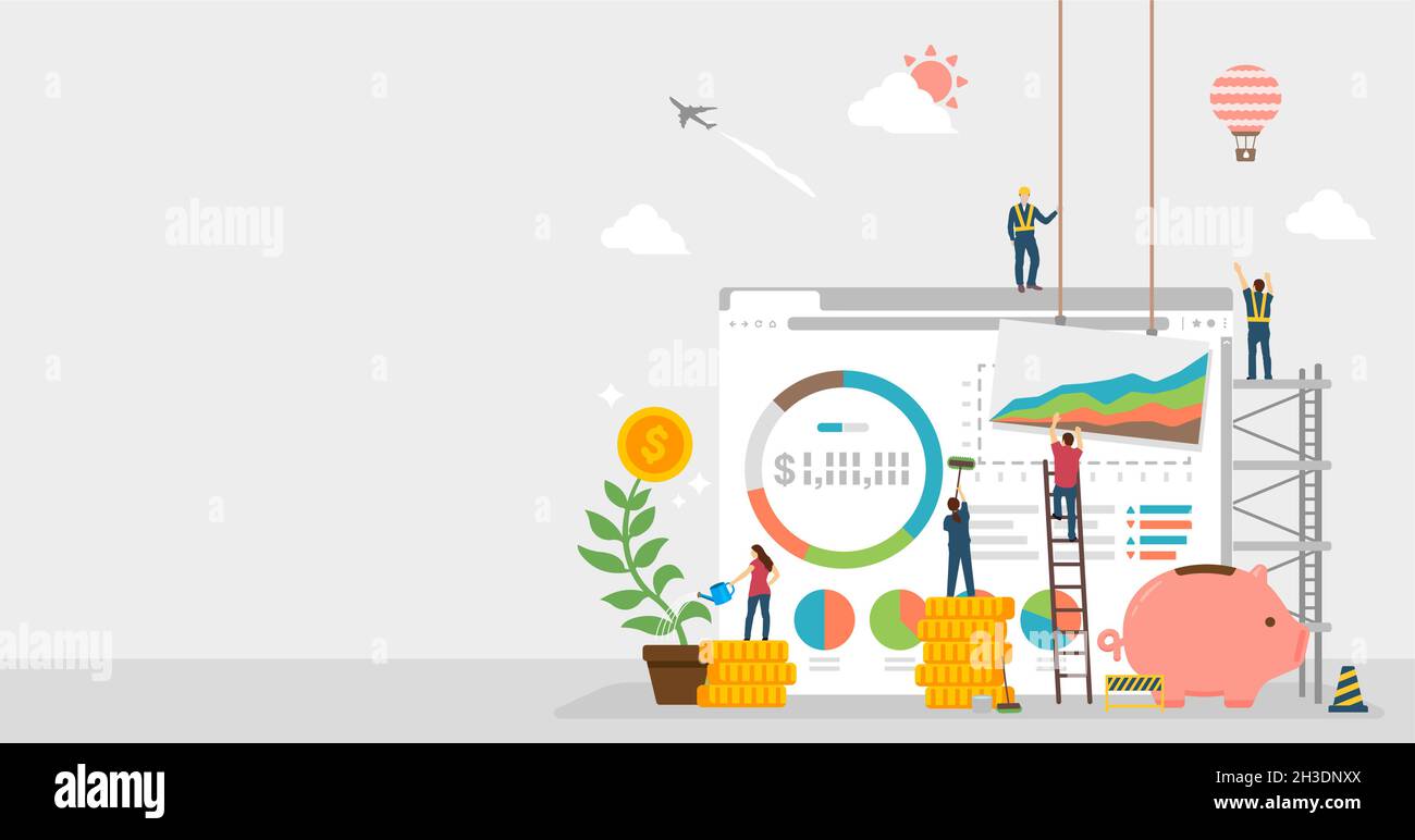 Asset management concept vector web banner illustration Stock Vector ... Asset management concept vector web banner illustration Stock Vector ...