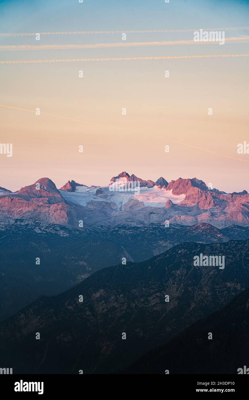 Breathtaking view of geological formations against an evening sky at ...