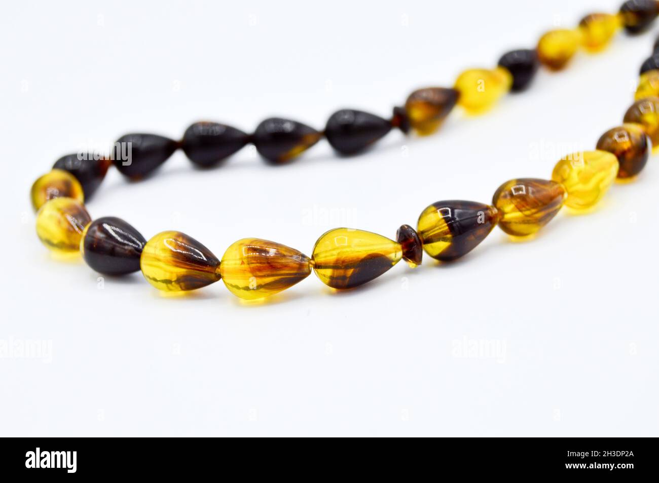Yellow and black beads sequenced, short rosary, tespih tesbih, an ...