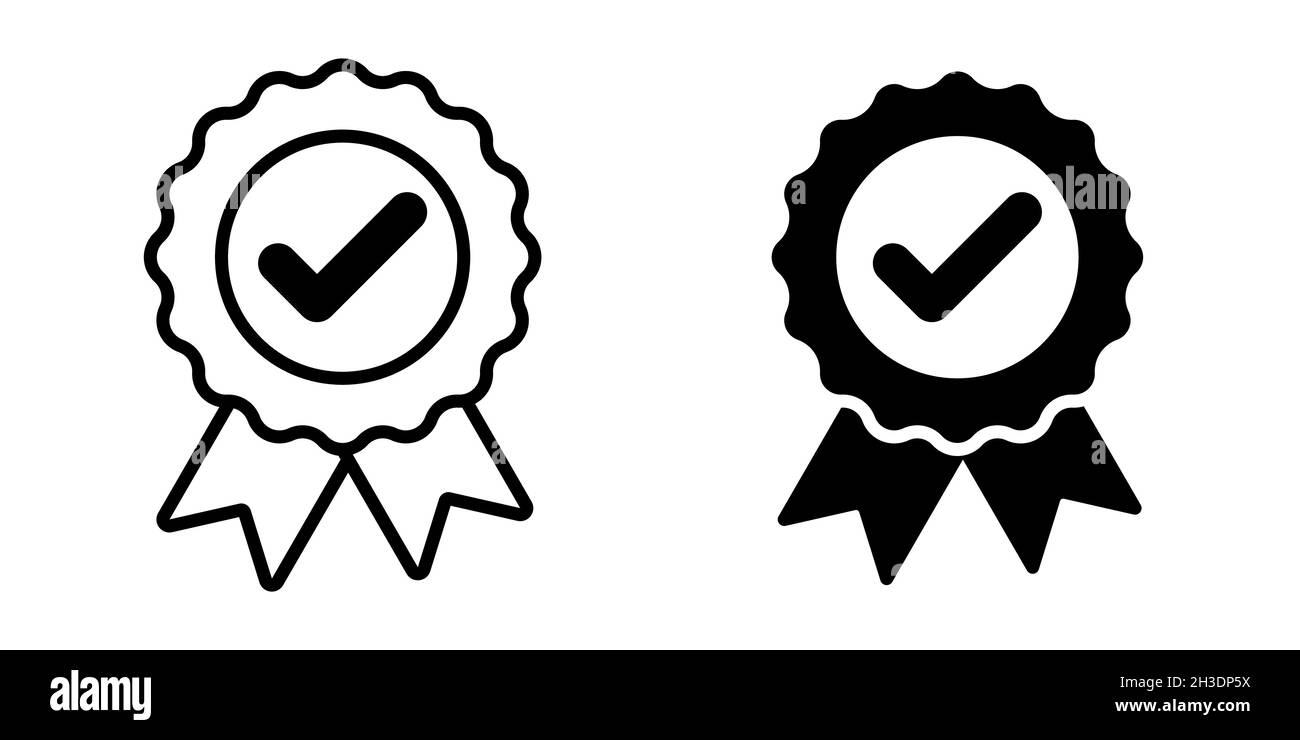 Medals icon with ribbons. Simple design Stock Vector Image & Art - Alamy