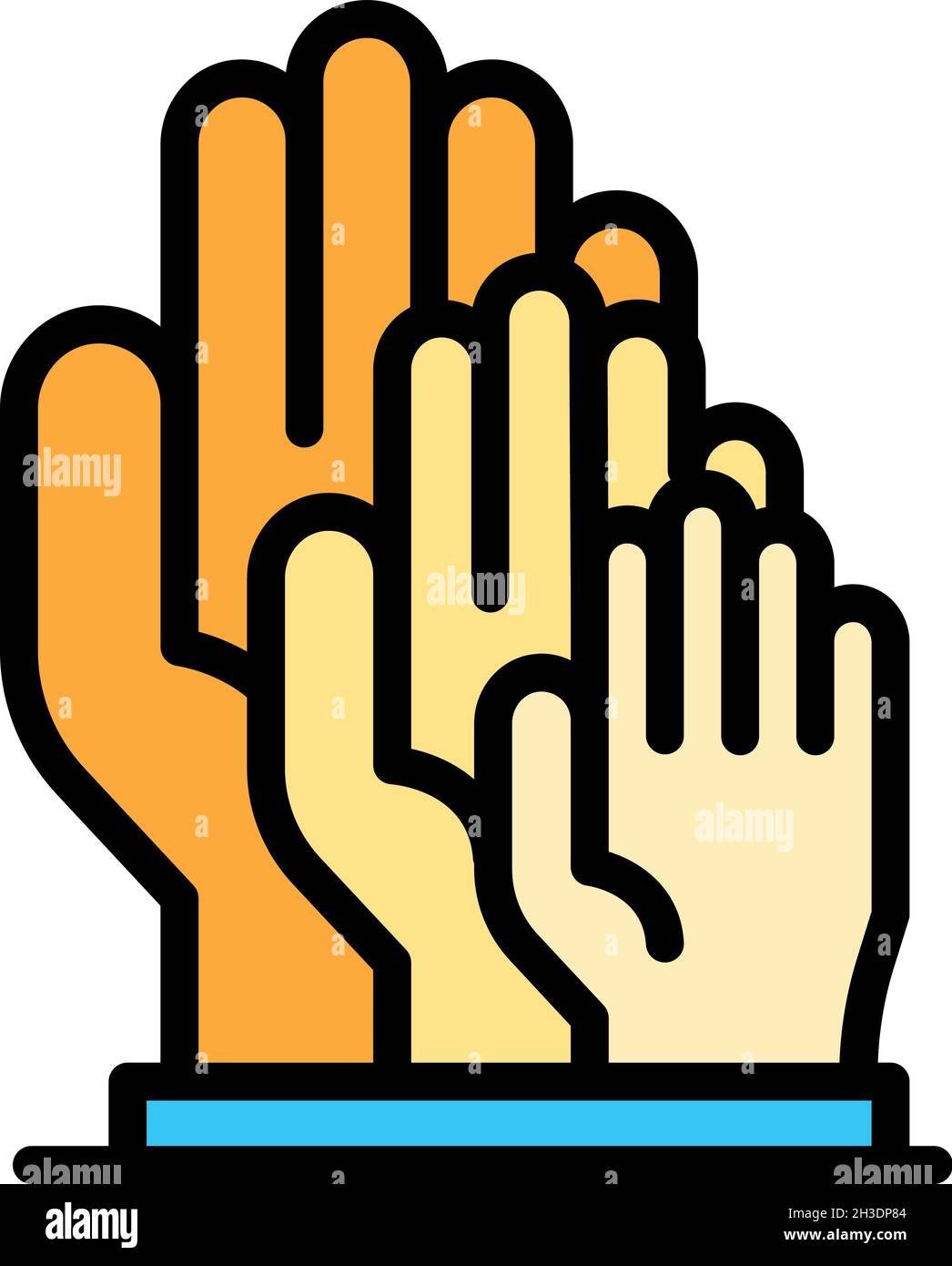 Sociology hands icon. Outline sociology hands vector icon color flat ... Sociology hands icon. Outline sociology hands vector icon color flat ...