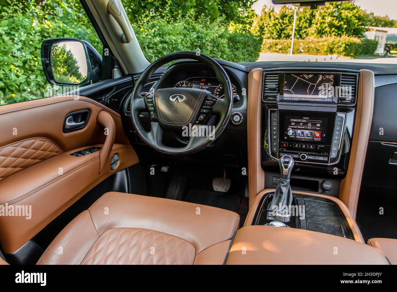 MOSCOW, RUSSIA - JUNE 20, 2021 Infiniti QX80 model year 2021 also ...