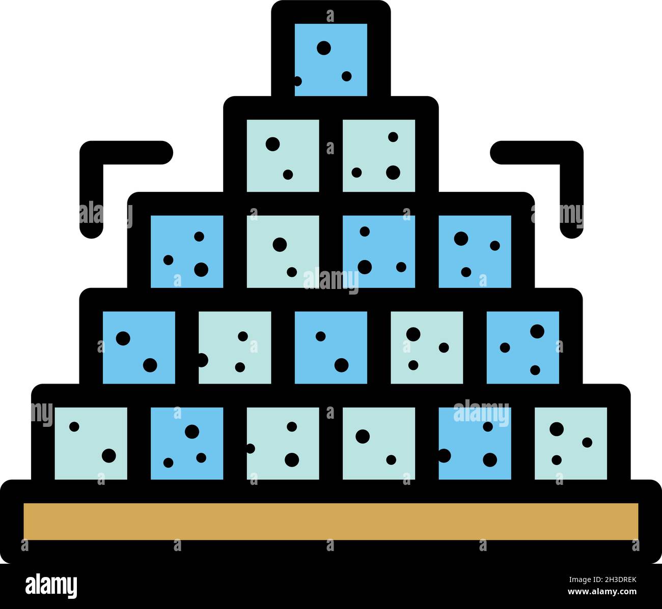 Human nutrition icon. Outline human nutrition vector icon color flat ...