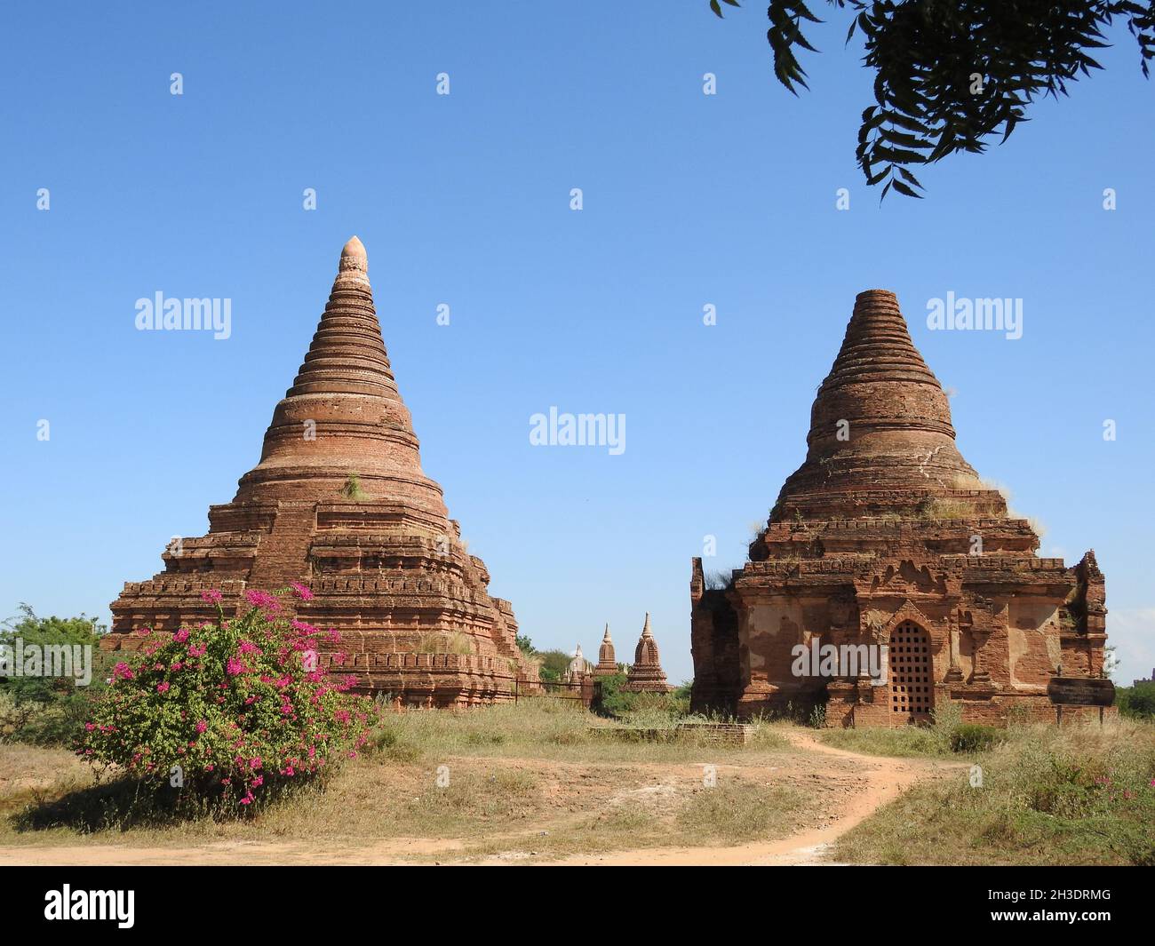 Beautiful shot of the Bagan Archaeological Structures in Myanmar Stock ...