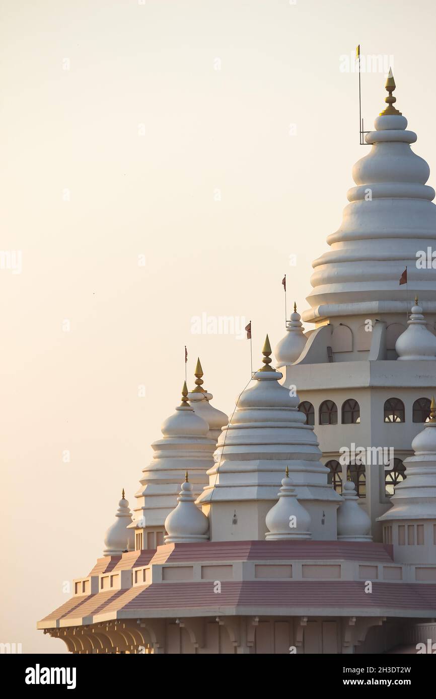 Vertical shot of a part of Sant Tukaram Maharaj Gatha Mandir Temple ...