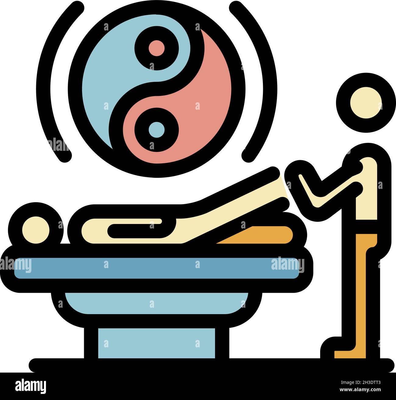Foot Massage Icon Outline Foot Massage Vector Icon Color Flat Isolated