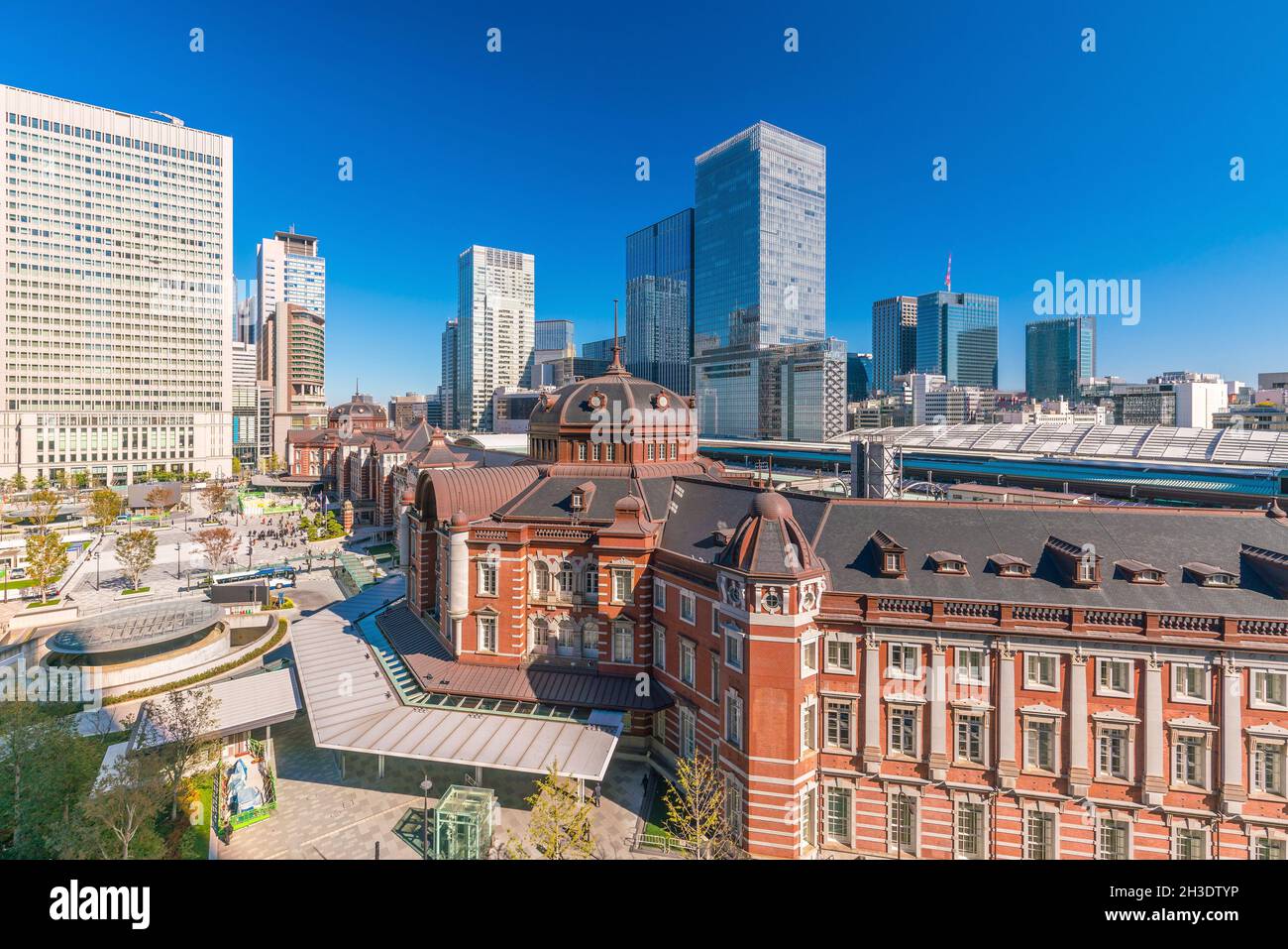 Tokyo Station from top view in Tokyo, Japan Stock Photo - Alamy