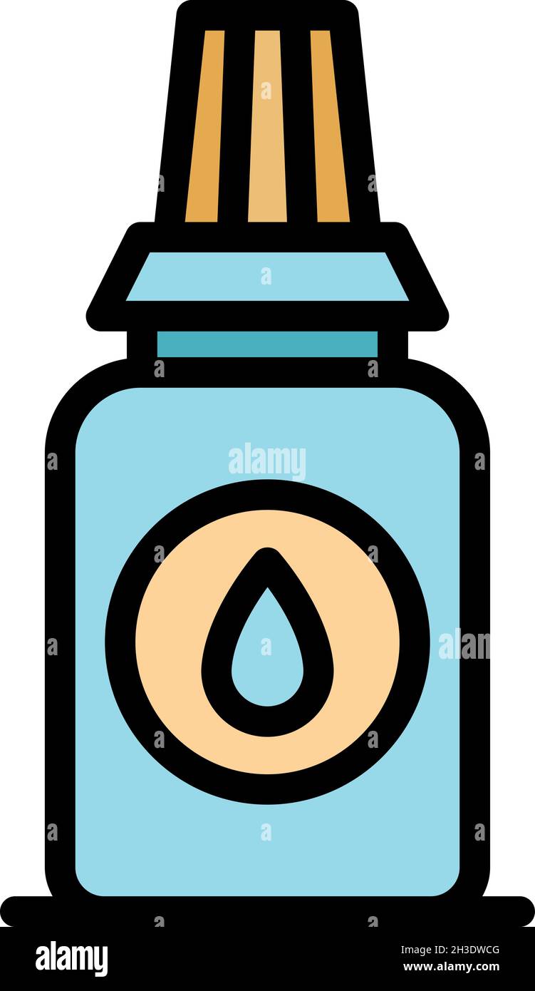 Glue bottle icon. Outline glue bottle vector icon color flat isolated ... Glue bottle icon. Outline glue bottle vector icon color flat isolated ...