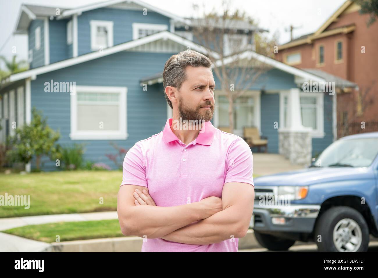 Neighborhood man men male hi-res stock photography and images - Alamy