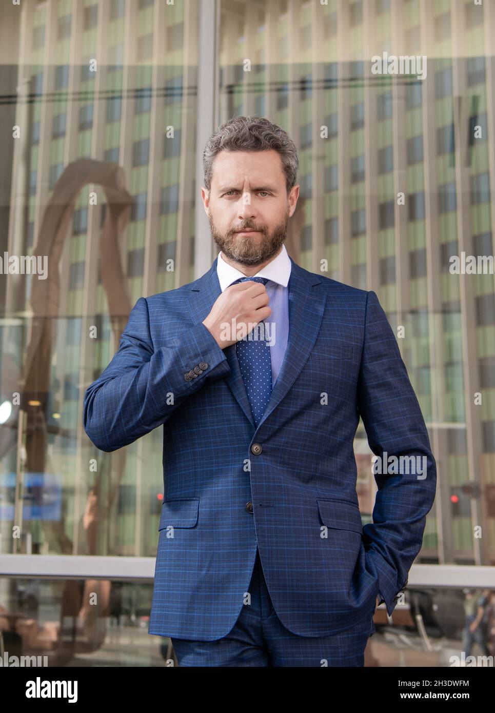 business success. successful man in businesslike suit. entrepreneur ...