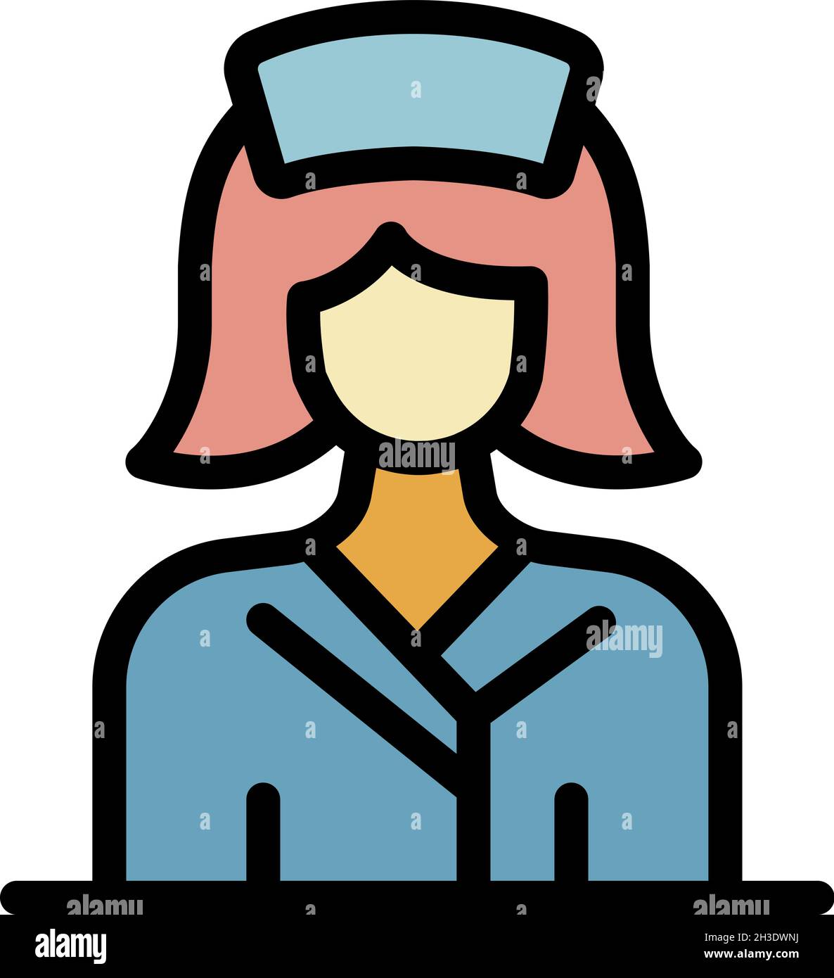 Telephone healthcare worker Stock Vector Images - Alamy