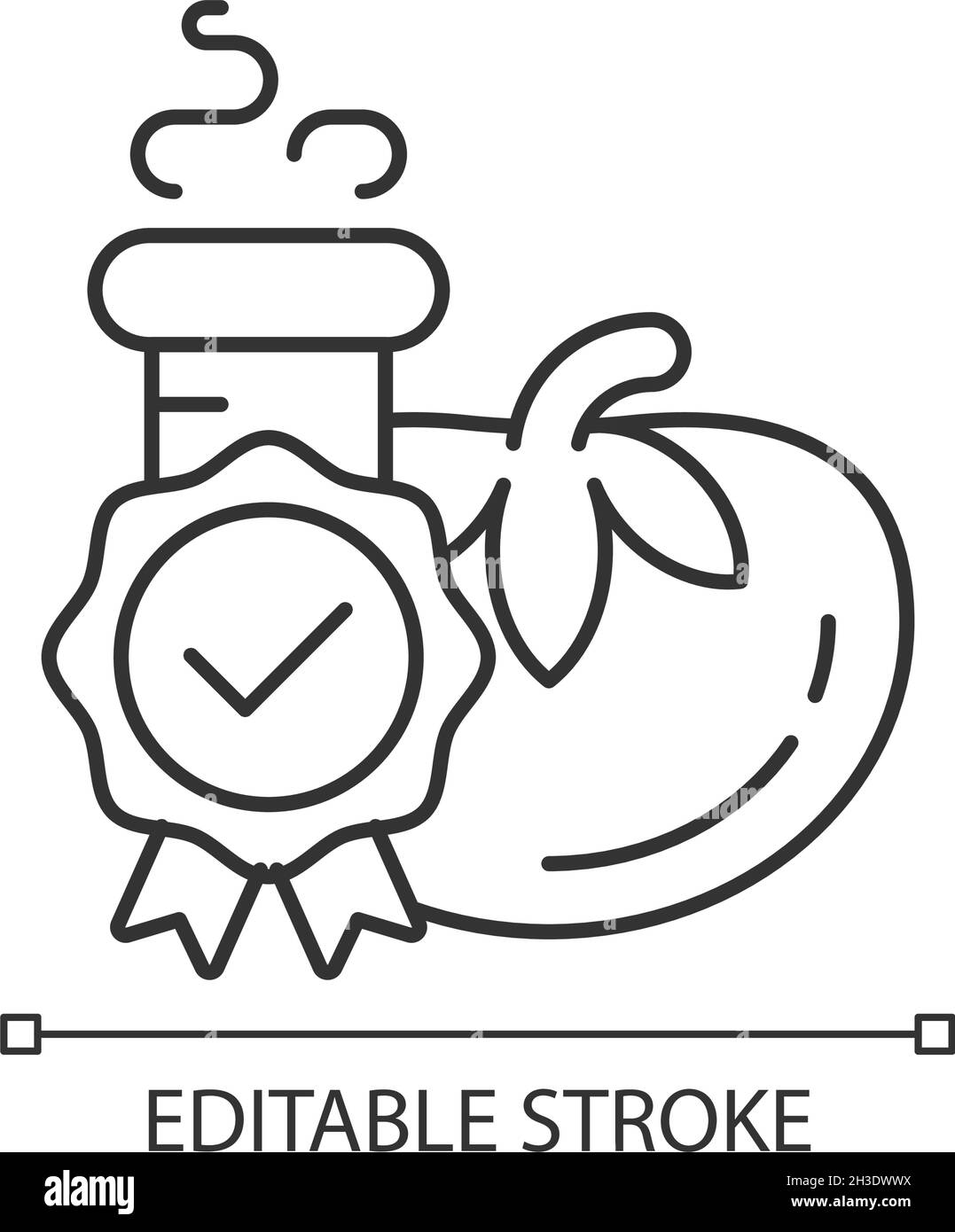 Food quality testing linear icon Stock Vector Image & Art - Alamy