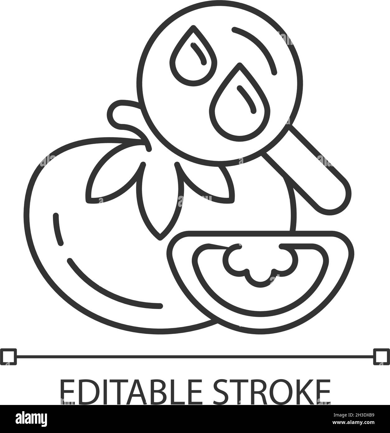 Food moisture content testing linear icon Stock Vector Image & Art - Alamy