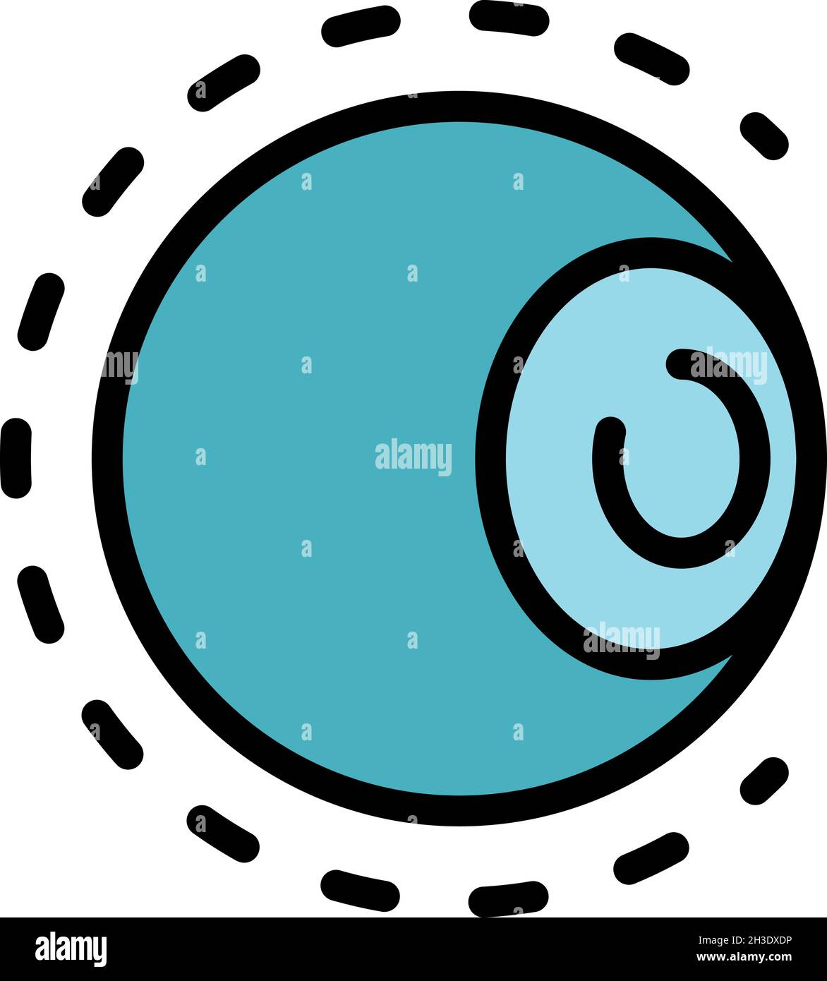 Human eye structure icon. Outline human eye structure vector icon color ...