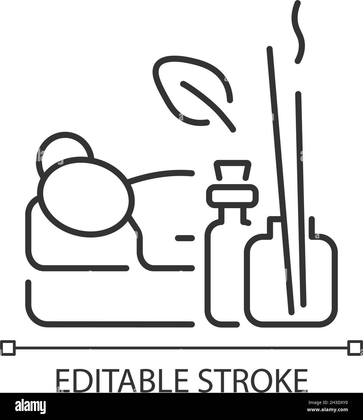 Massage oil icon simple Stock Vector Images - Alamy