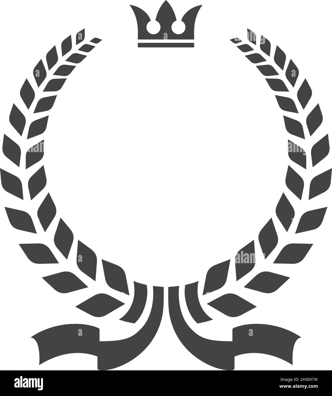 Wreath emblem hi-res stock photography and images - Alamy