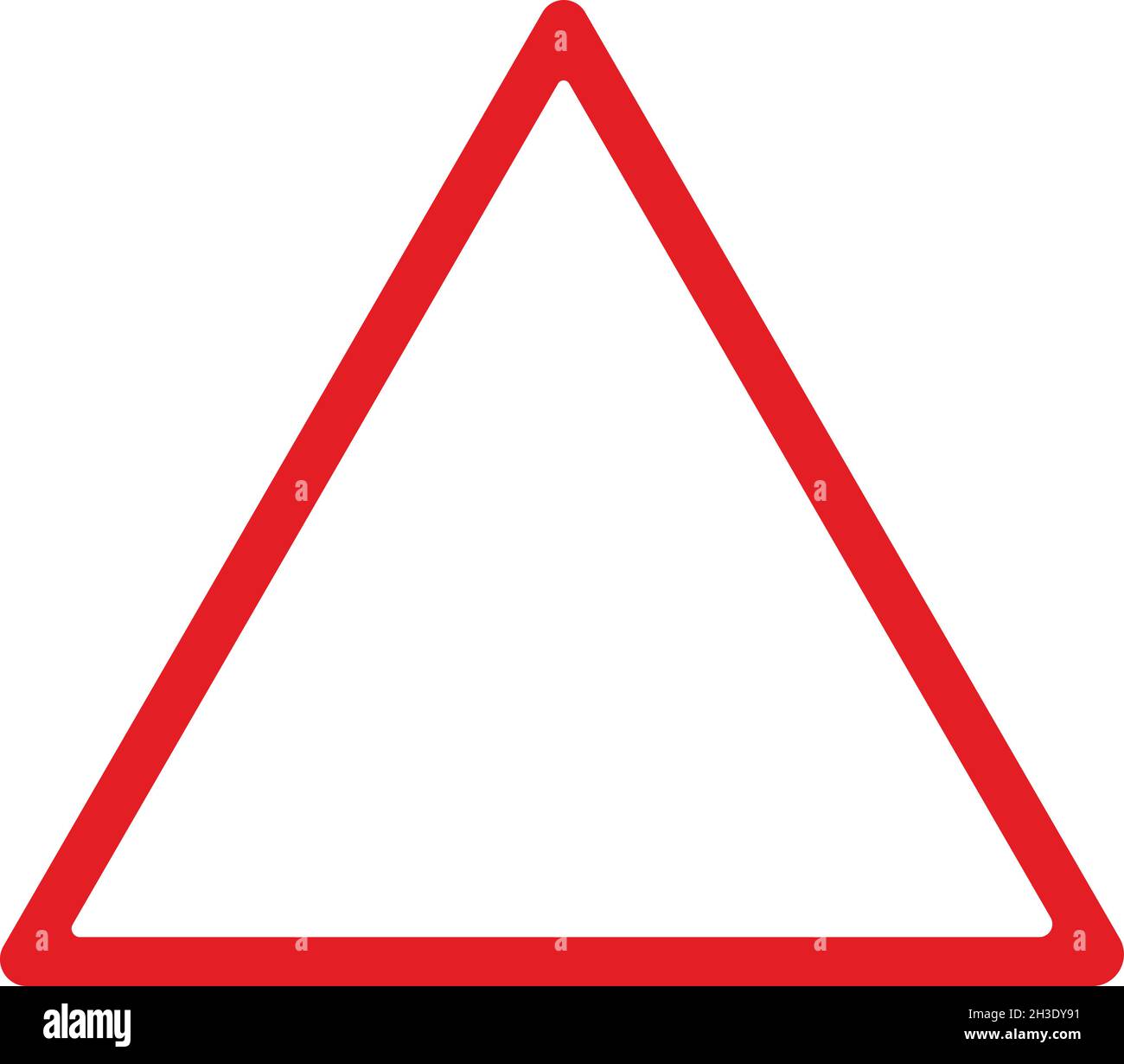 Red triangle sign. Symbol of caution. Attention concept Stock Vector ...