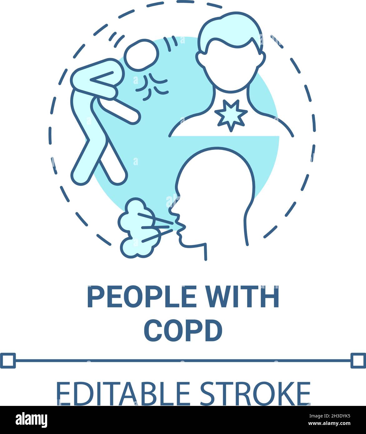 Emphysema copd Stock Vector Images - Alamy